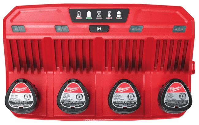 MILWAUKEE M12 4 BAY CHARGER - M12C4 - Batteries & Chargers