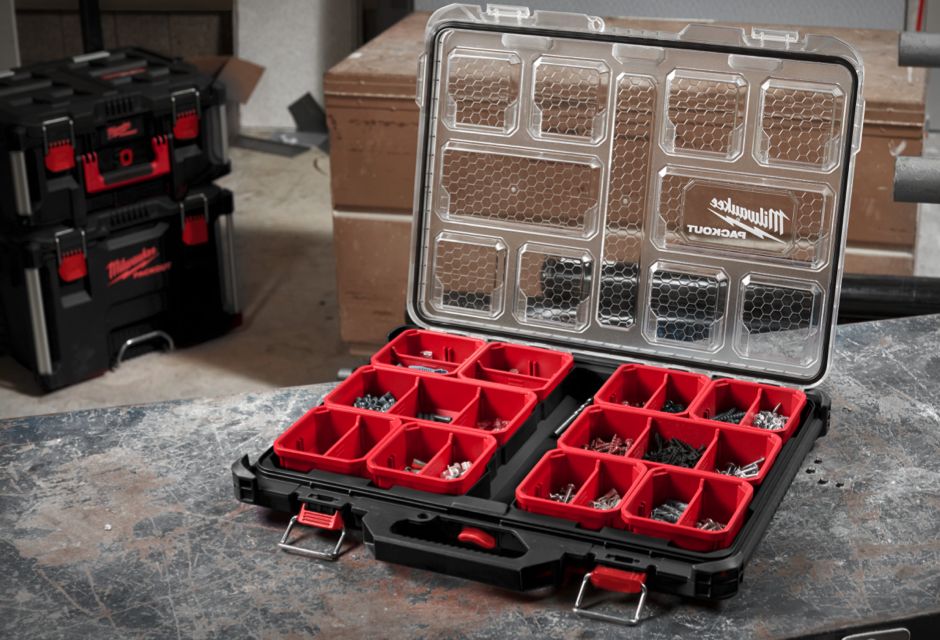 MILWAUKEE PACKOUT SLIM ORGANISER CASE - Milwaukee - Storage