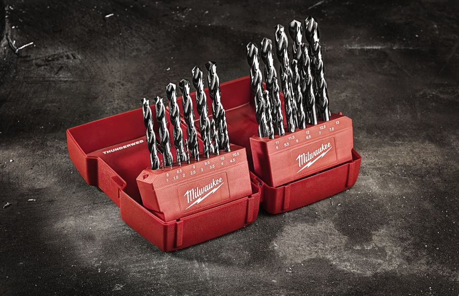 MILWAUKEE THUNDERWEB - GROUND METAL DRILL BITS 25 PCS SET - HSS DIN338