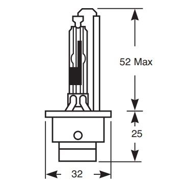 D2R (85126) 85V RING Xenon HID Headlight Reflector Bulb R851265K