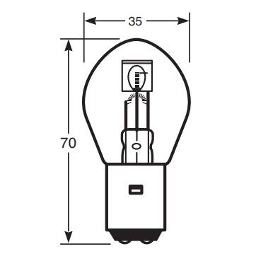 S2 (395) 12V RING Motorcycle Headlight Bulb RMU395 - Bulbs