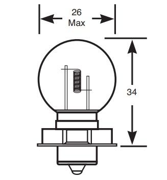 S3 (610) 12V RING Motorcycle Headlight Halogen Bulb RMU610