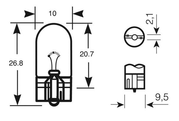 W3W (505) 24V RING Panel Bulbs RW505 - Bulbs