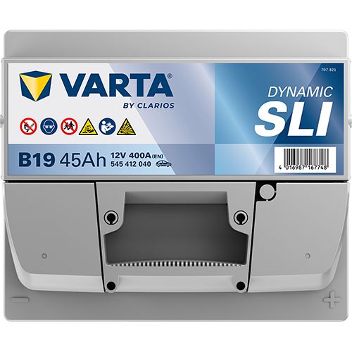 Type 012 Varta Dynamic SLI Car Battery 12V 45Ah (Short Code: B19 ...