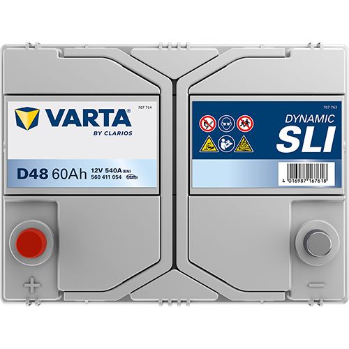 D48 Varta Dynamic SLI Car Battery 12V 60Ah (560411054) (005R)