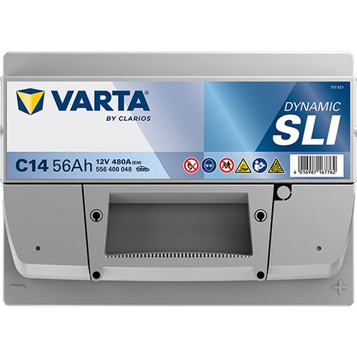 Type 027 Varta Dynamic SLI Car Battery 12V 56Ah (Short Code: C14) Varta ...