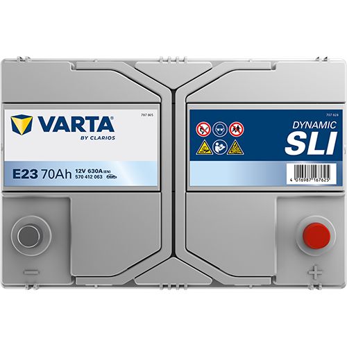 E23 Varta Dynamic SLI Car Battery 12V 70Ah (570412063) (068 073)