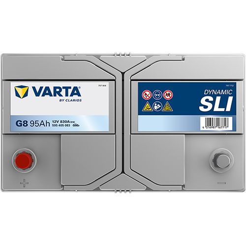G8 Varta Blue Dynamic Car Battery 12V 95Ah (595405083) (250 334)