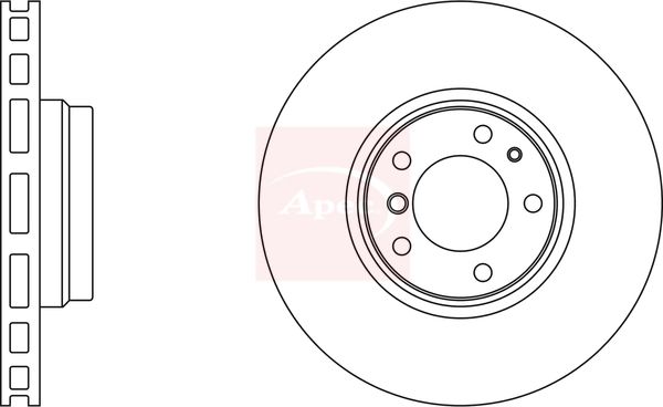 Apec Brake Disc Vented Front DSK2009 - Braking - Brake Discs