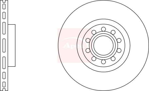 Apec Brake Disc Vented Front DSK2017 - Braking - Brake Discs