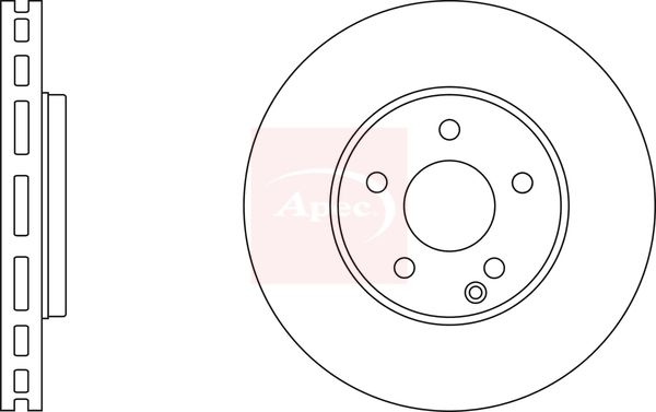 Apec Brake Disc Vented Front DSK2376 - Braking - Brake Discs