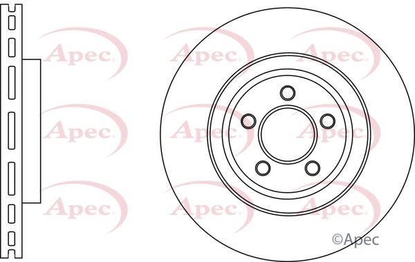 Apec Brake Disc Single Vented Front DSK2937 - Brake Discs