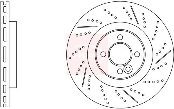 Apec Brake Disc Vented Front DSK3189 - Braking - Brake Discs