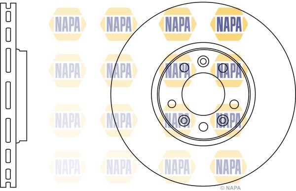 NAPA Brake Disc Vented Front NBD5015 - Braking - Brake Discs