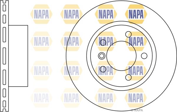 NAPA Brake Disc Vented Front NBD5354 - Braking - Brake Discs
