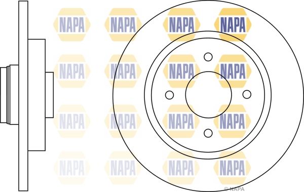 NAPA Brake Disc Solid Rear NBD5374 - Braking - Brake Discs