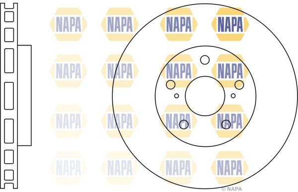 NAPA Brake Disc Vented Front NBD5617 - Braking - Brake Discs