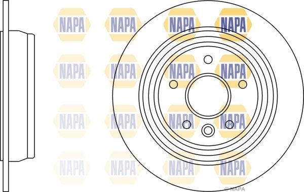 NAPA Brake Disc Solid Rear NBD5650 - Braking - Brake Discs