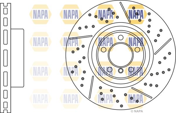 NAPA Brake Disc Vented Front NBD5685 - Braking - Brake Discs