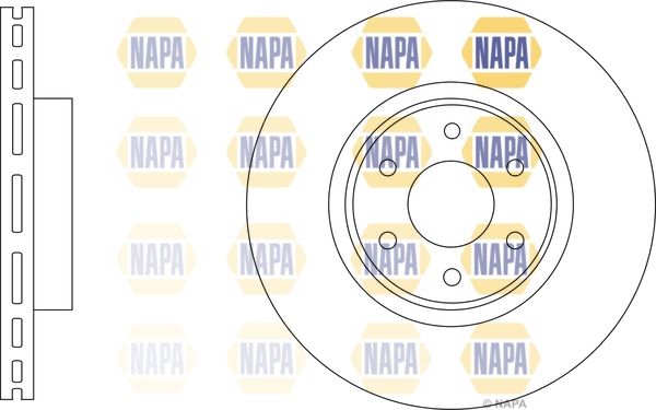 NAPA Brake Disc Vented Front NBD5871 - Braking - Brake Discs