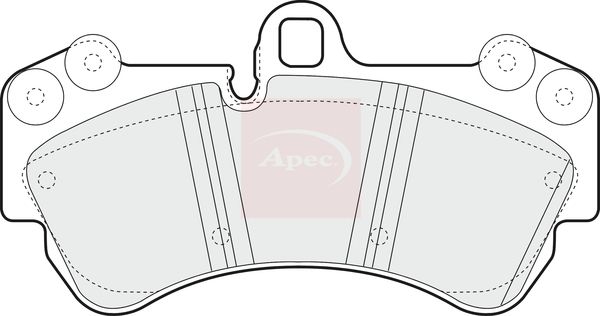 Apec Brake Pads Set Front PAD1314 - Braking - Brake Pads