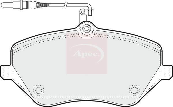 Apec Brake Pads Set Front PAD1404 - Braking - Brake Pads