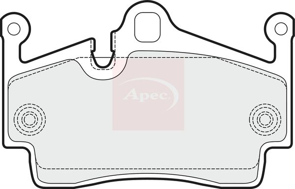 Apec Brake Pads Set Rear PAD1498 - Braking - Brake Pads