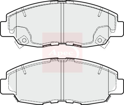 Apec Brake Pads Set Front PAD1848 - Braking - Brake Pads