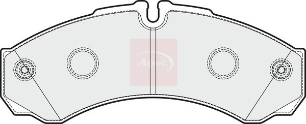 Apec Brake Pads Set Rear PAD1922 - Braking - Brake Pads