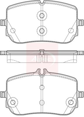 Apec Brake Pads Set Front PAD2414 - Braking - Brake Pads
