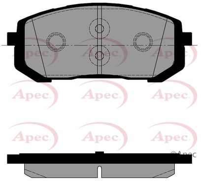 Apec Brake Pads Set Front PAD2589 - Braking - Brake Pads