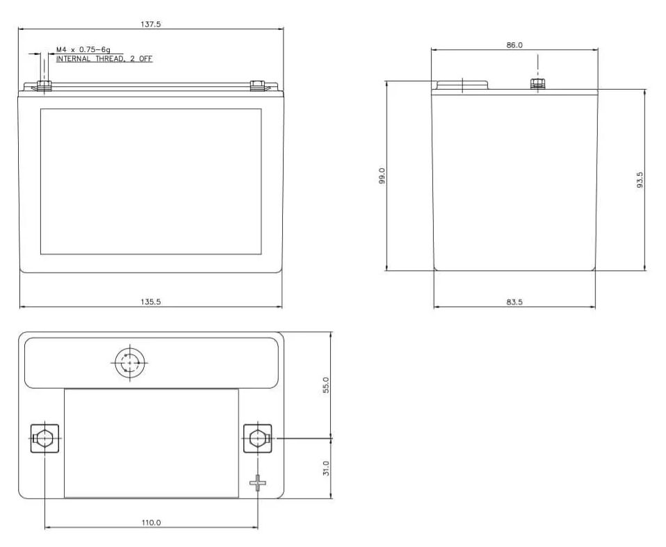 PC310 ODYSSEY Extreme Battery 12V 310 Cranking Amps (ODS-AGM8E)